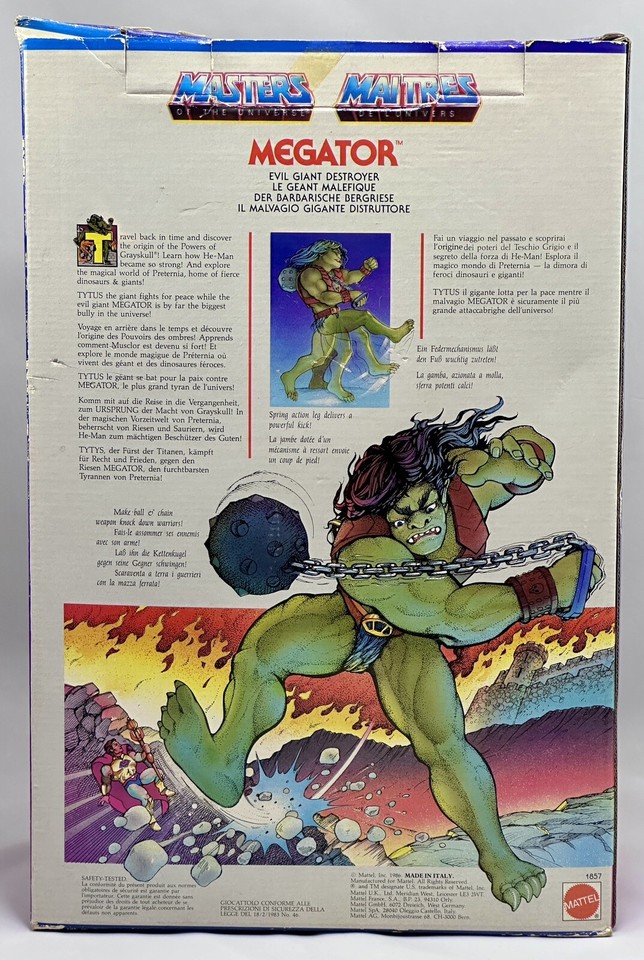 Megator Masters Of The Universe Motu Vintage 1986 Mattel Italy Rare | eBay