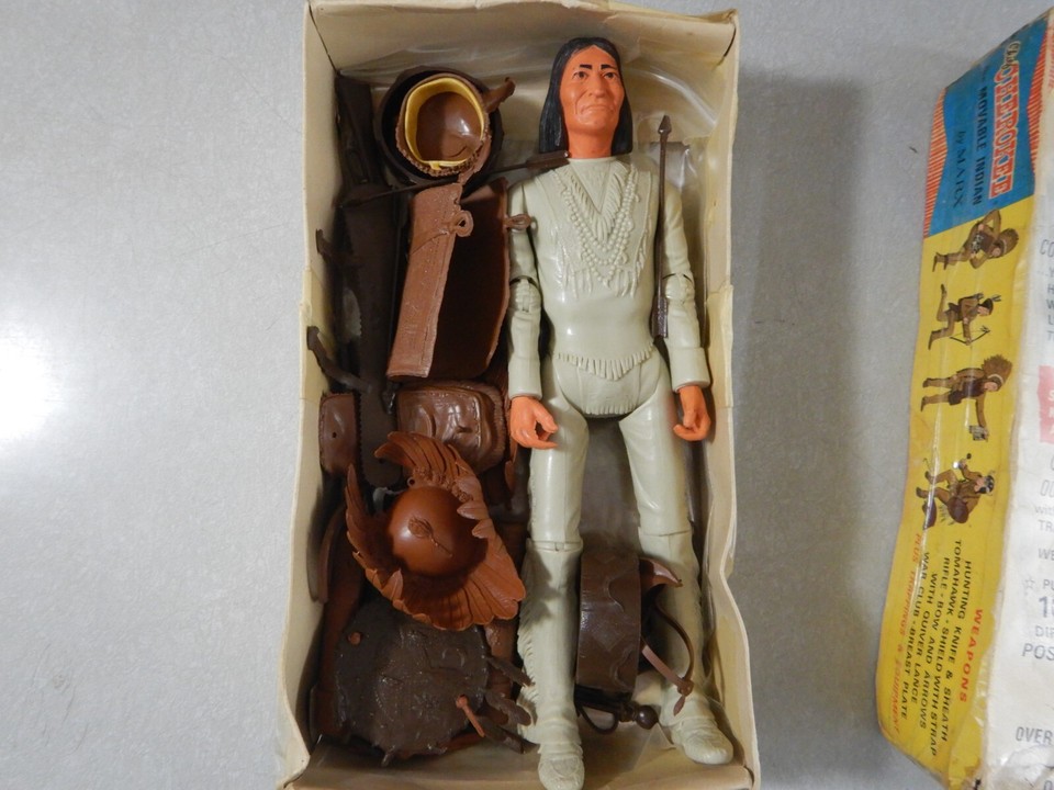 Chief Cherokee Vintage Marx Action Figure W/ Box and Accessories | eBay