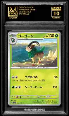 Pokemon GOGOAT #004 SCARLET EX MANA 10 GEM MINT PSA 10 BGS PSA ...