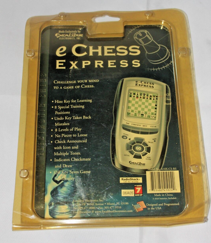 Radio Shack Excalibur E-CHESS EXPRESS Handheld Electronic Chess Game ...