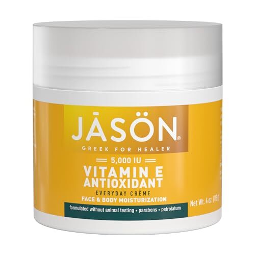 JASON Vitamin E 5,000 IU Moisturizing Crème, For Face and Body, 4 Fluid ...