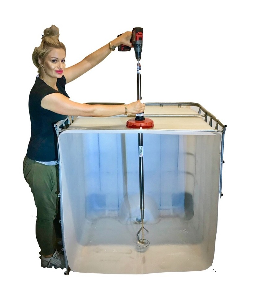 Portable IBC Tote Shuttle Agitator Mixer Stirrer Fertiliser Chemical ...