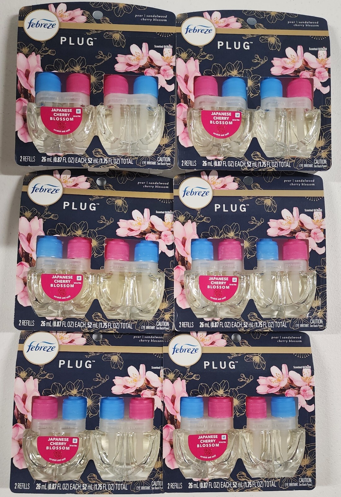 Febreze Plug Japanese Cherry Blossom Scent Air Freshener Double Pack ...