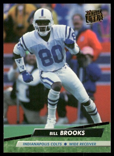 1992 Ultra #159 Bill Brooks Indianapolis Colts Football Card | eBay