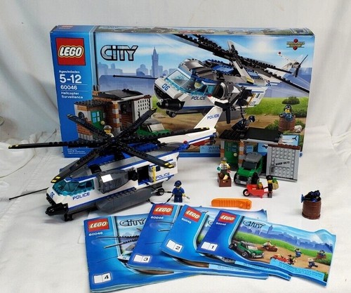 Lego City Police HELICOPTER SURVEILLANCE #60046 COMPLETE w Box ...