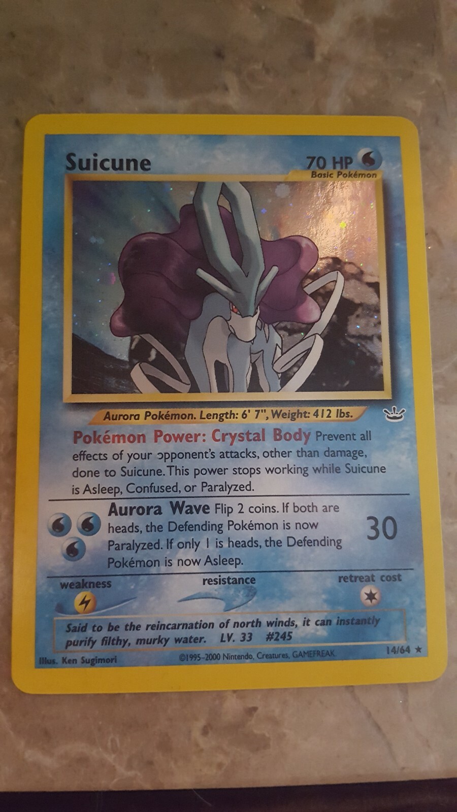 SUICUNE Neo Revelation HOLO RARE Pokemon Card TCG WOTC 14/64 | eBay