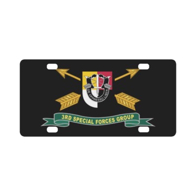 License Plate - Army - 3rd Special Forces Group - Flash w Br - Ribbon X ...