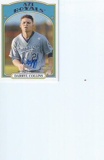 Darryl Collins 2021 Topps Heritage Minors Autograph | eBay