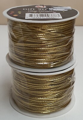 2x Gold Gift String 10m Long Christmas Gift Wrap MIB Twine | eBay Australia