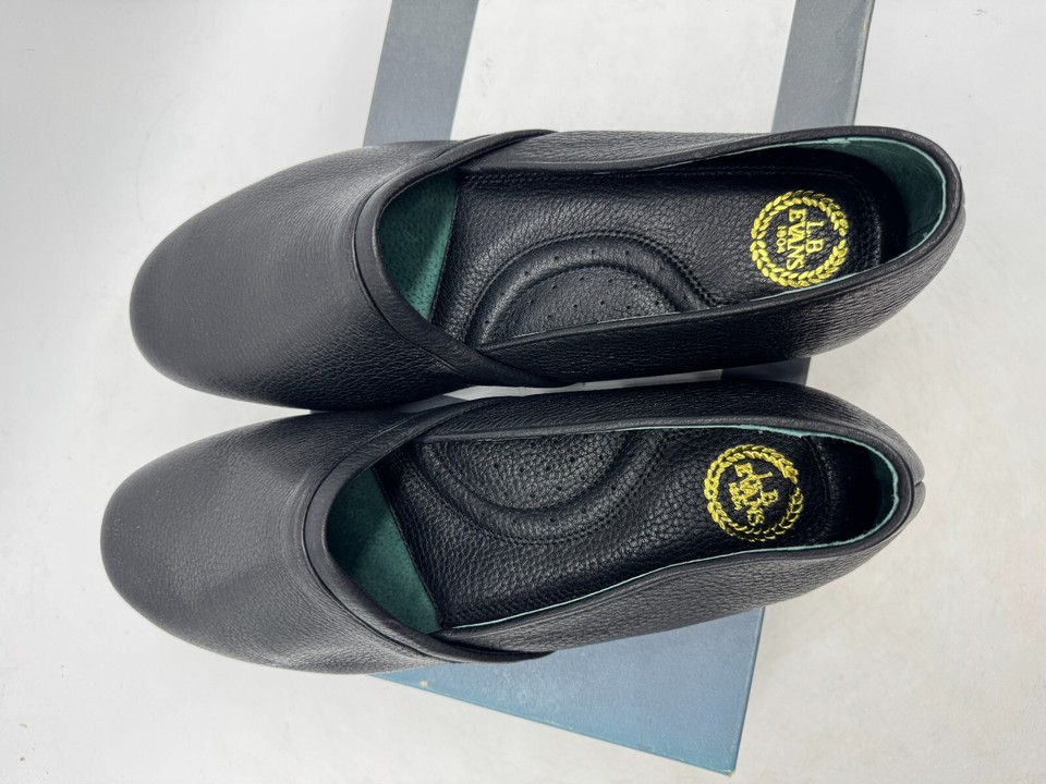 L.B. EVANS MEN'S ARISTOCRAT OPERA SLIPPERS BLACK FULL GRAIN LEATHER ...