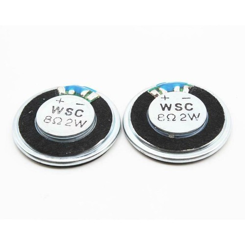 2pcs Speaker 30mm 6 Dia 8 Ohm 2W Mini Micro Audio Magnetic for Arduino ...