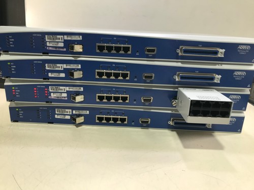 LOT OF 4: ADTRAN NETVANTA 818 1200637 NETWORK ROUTER W/ AC + 1 8 PORT ...
