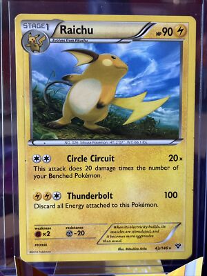 Pokémon TCG Raichu Theme Deck Exclusives 43/146 Regular Rare Non Holo ...