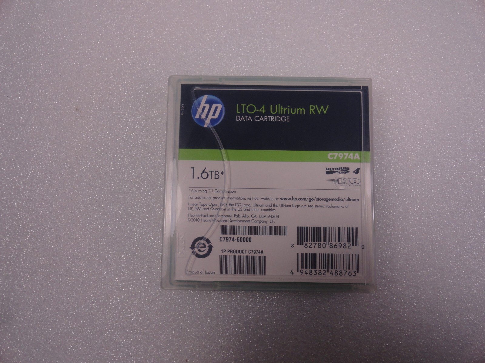 HP C7974A LTO-4 Ultrium RW 1.6TB Data Cartridge New 882780869820 | eBay