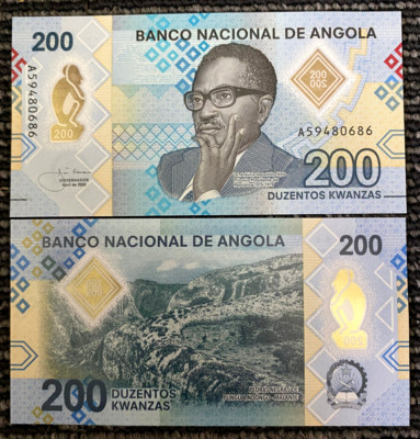 Angola 200 Kwanzas 2020 Ploymer Banknote World Paper Money UNC Currency ...