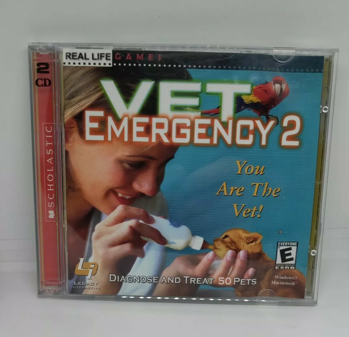 VET EMERGENCY 2 YOU ARE THE VET! 2 DISC PC CD-ROM GAME TREAT 50+ PETS ...