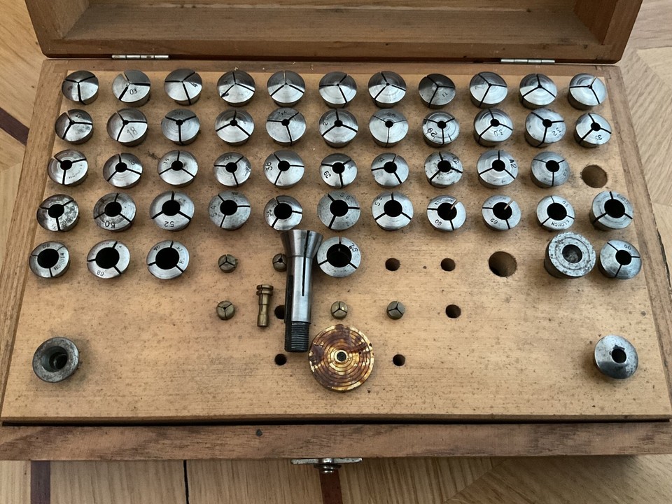 Vintage Watchmaker 8mm Lathe Collet Set Germany | eBay