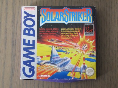 JEU NINTENDO GAMEBOY SOLARSTRIKER EN BOITE FAH GAME BOY SOLAR STRIKER ...
