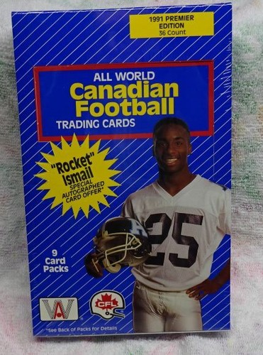 ** AW SPORTS - 1991 - CANADIAN - FOOTBALL CARDS - factory CELLO-SEALED ...