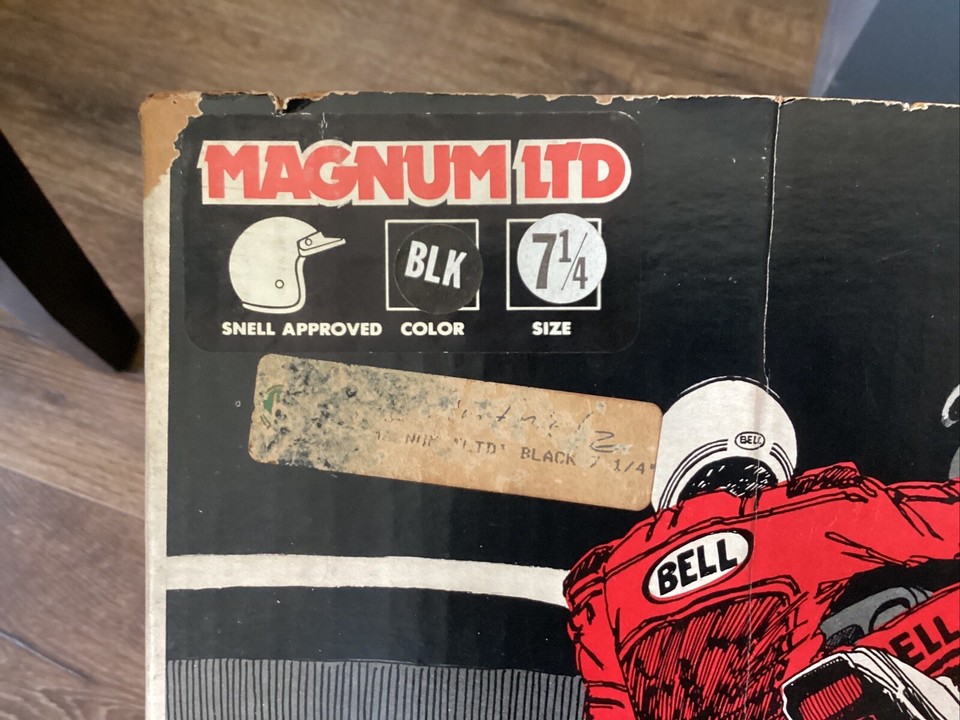 Vintage 1985 Bell Magnum LTD Helmet w/ Box & Papers Dirt Bike ...