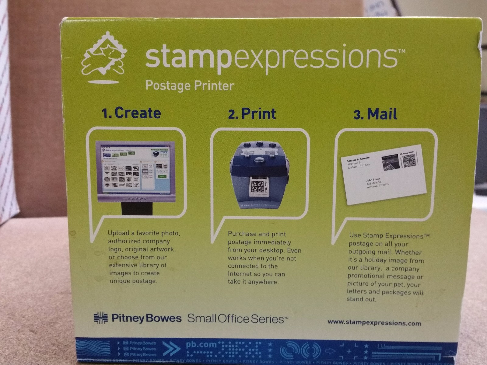 NEW Pitney Bowes Stamp Expressions Postage Printer Small Office Series ...