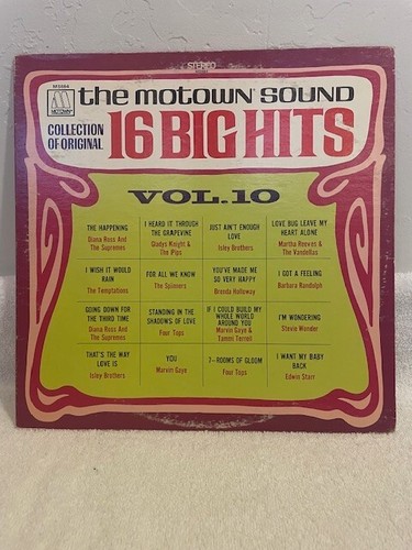 The Motown Sound -A Collection of Original 16 Big Hits Vol. 10 - Motown ...