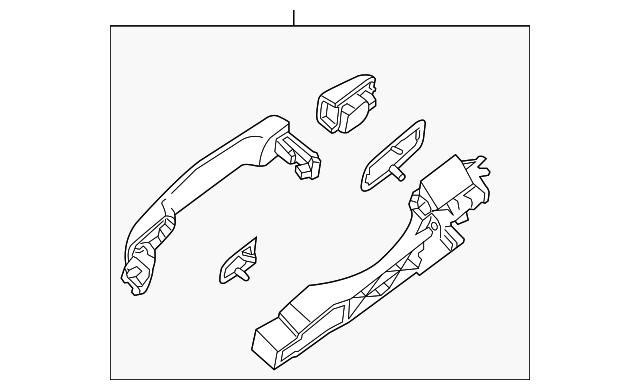 Nissan OEM 2016 Nv2500-outside Exterior Door Handle Left 806079JH0A for ...