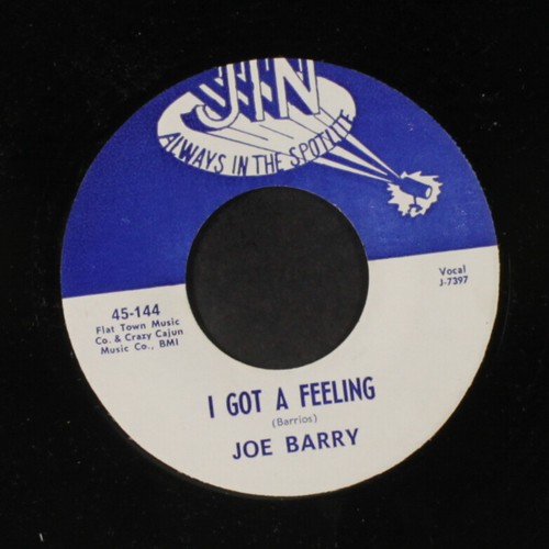 Joe Barry: I'M A Fool To Care / I Got A Feeling Jin 7 " Simple 45 RPM ...