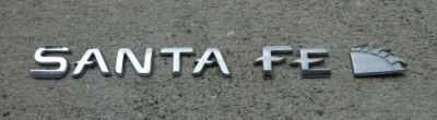 Hyundai Santa Fe emblem letters badge decal logo symbol rear OEM ...
