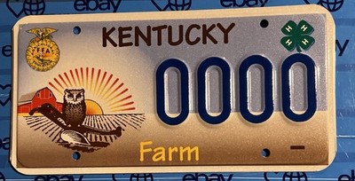 LICENSE PLATE PLATES Sample Kentucky Farm Owl | eBay