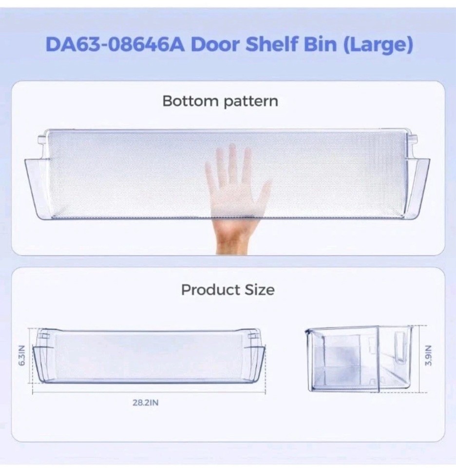 DA63-08646A Refrigerator Door Bin for Samsung RT21M6213 RT21M6215 | eBay