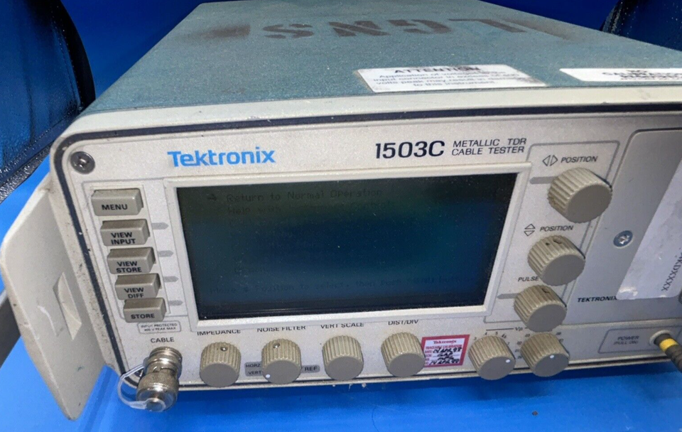 TEKTRONIX 1503C METALLIC TDR CABLE TESTER "DARK SPOT ON SCREEN" | eBay