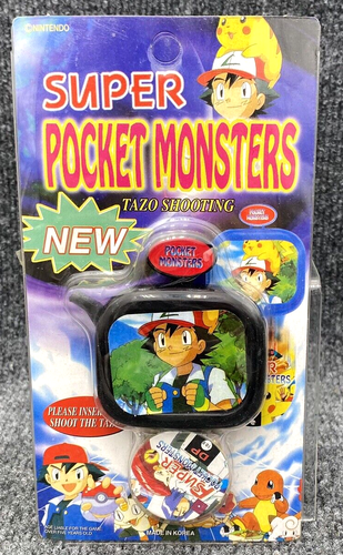 Super Pocket Monsters Pokemon Tazo Shooting Toy Made in Korea Vintage ...