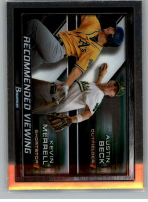 KEVIN MERRELL/AUSTIN BECK RC 2017 Bowman Draft Recommended Viewing #RV ...