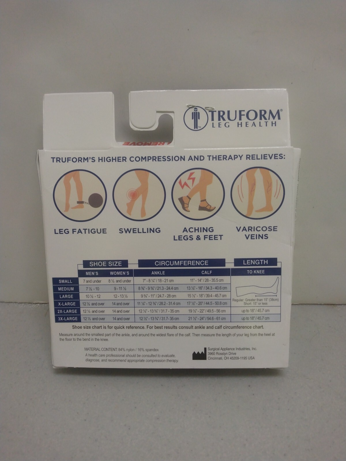 Truform 8865 MEDICAL SUPPORT STOCKINGS COMPRESSION TRUFORM 20-30 BEIGE ...