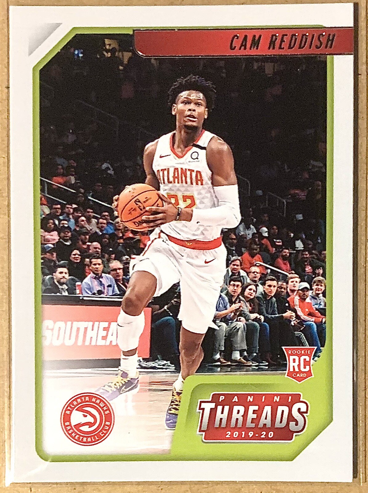 2019-20 Panini Chronicles Cam Reddish Threads Rookie Card #80 Hawks RC ...