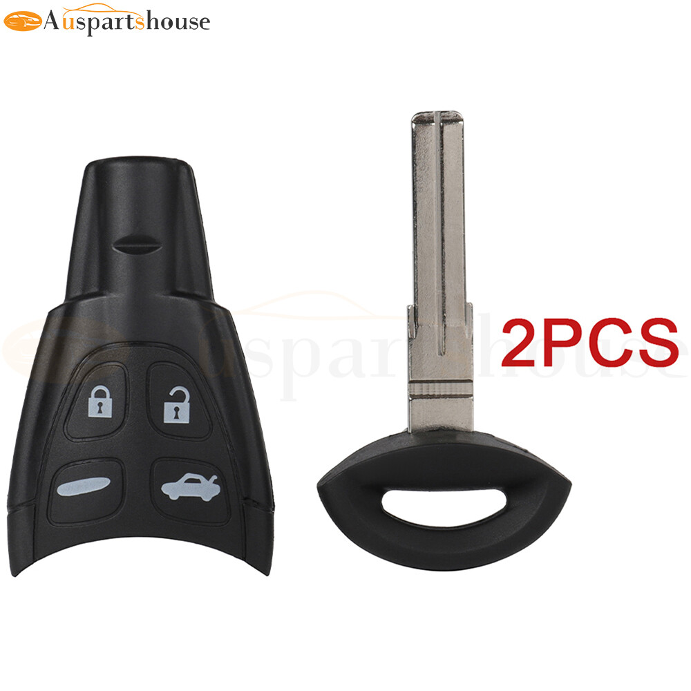 2x Remote Keyless Car Key Fob For Saab 9-3 9-5 2003-2011 LTQSAAM433TX ...
