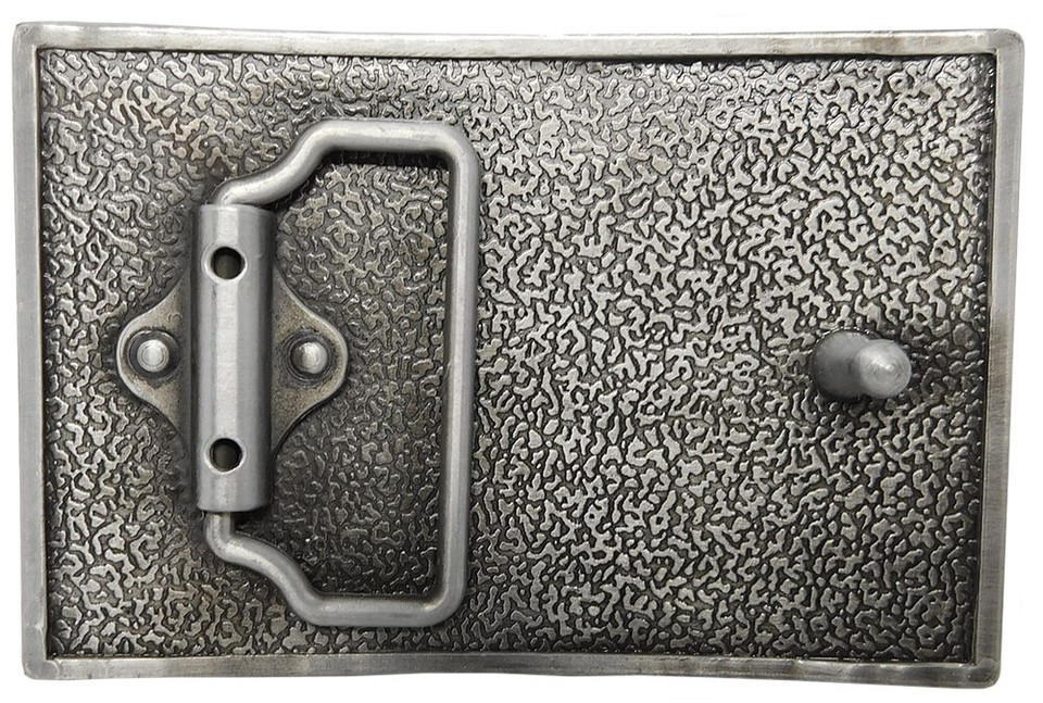 USA American Thin Red / Blue Line First Responders Rectangle Metal Belt ...