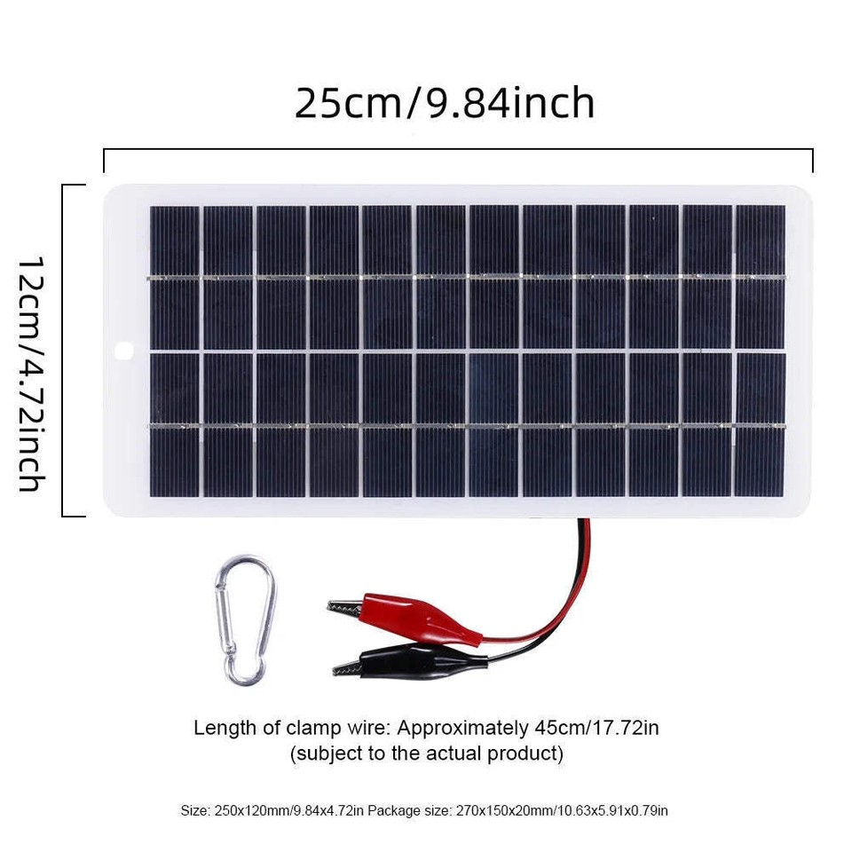 20W 12V Solar Panel Polysilicon Solar Panel Portable Solar Cell Solar ...