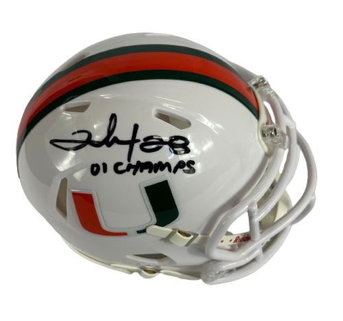 Clinton Portis autographed signed inscribed mini helmet Miami ...