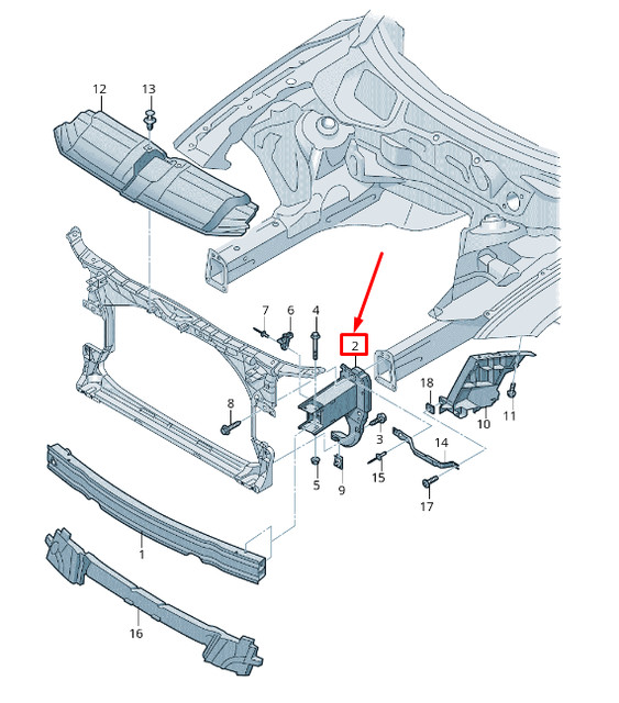 Audi A7 Front Right Bumper Bracket 4G0807134F for sale online | eBay
