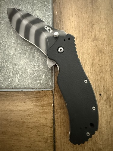 Zero Tolerance (Tiger Stripe) Folding Knife - Ken Onion Design | eBay
