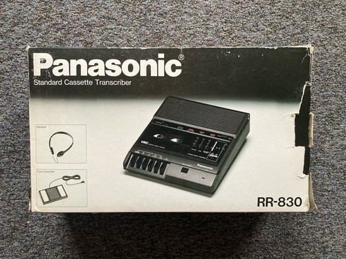 Panasonic RR-830 Desktop Cassette Transcriber with Foot Pedal | eBay