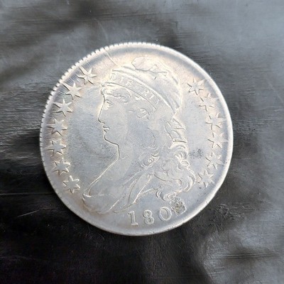 1808 Capped Bust Half Dollar O-106a Silver 50c Fine Details Early Type ...