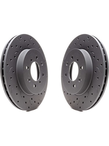 Hawk Brake Brake Rotor Talon Front Drilled / Slotted 10.310 in OD 1.7 ...