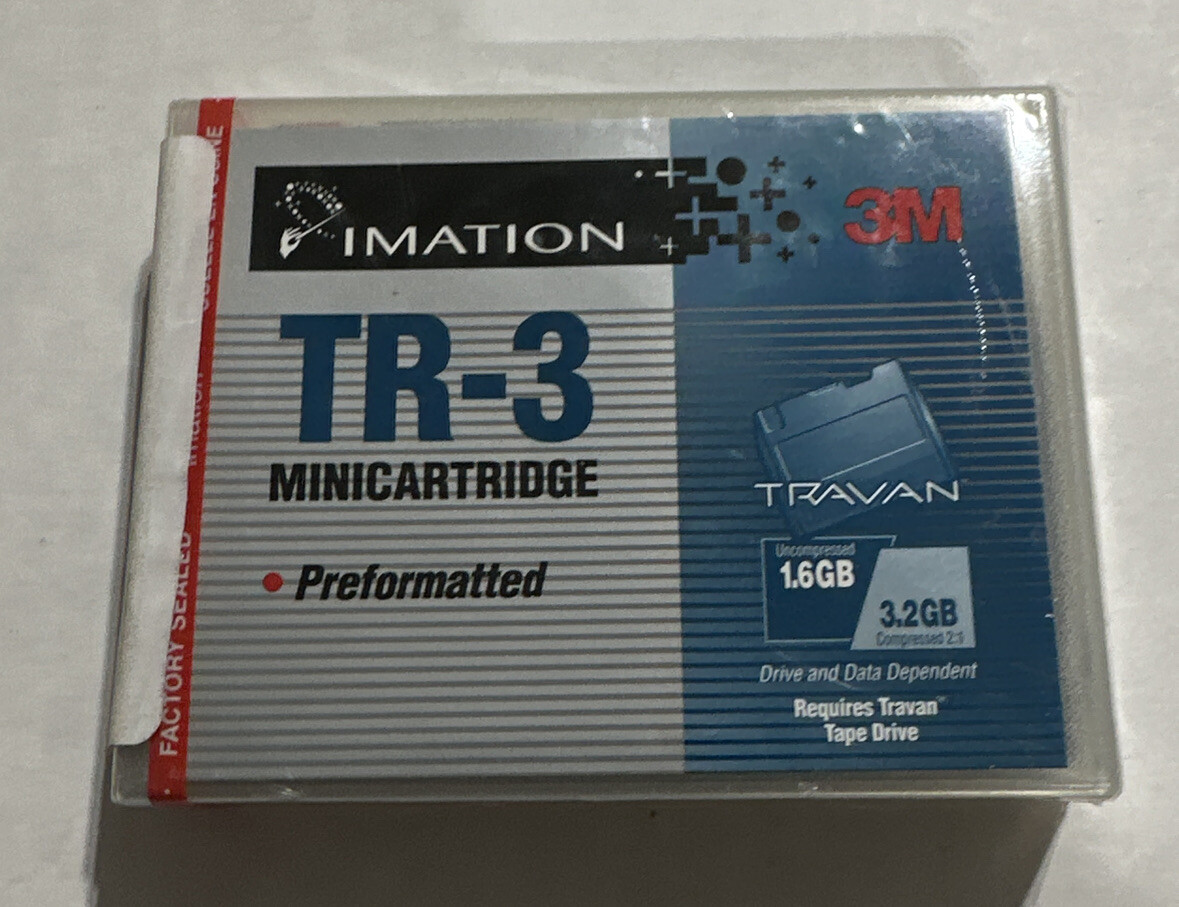imation 3M TR-3 Minicartridge Tape 1.6gb/3.2 gb TRAVAN backup drive | eBay