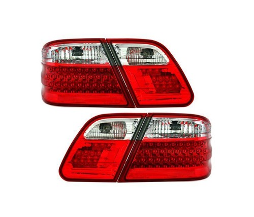 MERCEDES E CLASS W210 SALOON 1995-2002 RED WHITE VT461 SET REAR LIGHTS ...