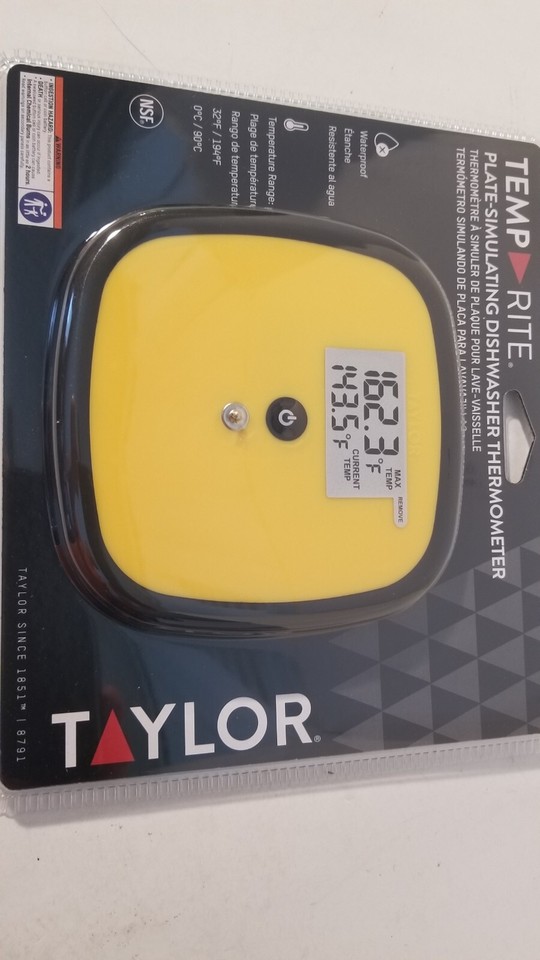 Taylor Temp Rite Dishwasher Plate Thermometer 8791 - New In Box | eBay
