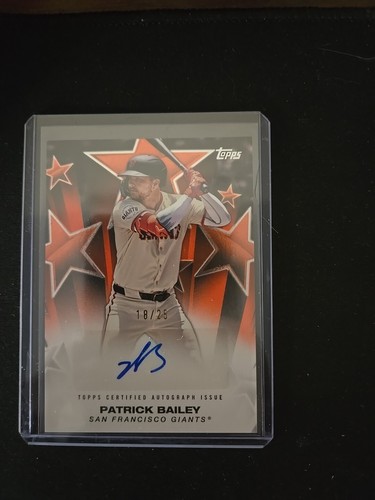 2025 Topps Baseball Stars Autograph Patrick Bailey BSA2-PB Auto 18/25 ...