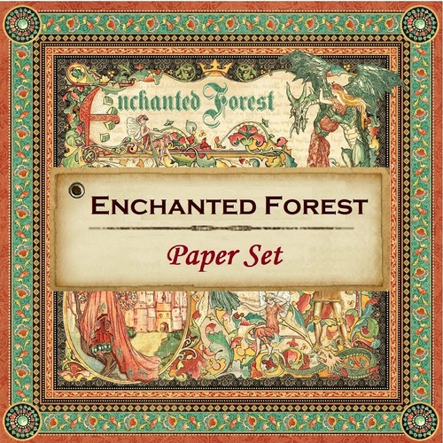 Graphic 45 ENCHANTED FOREST (8 Sheets) 12x12 Paper Collection Set ...